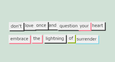 Embrace the lightning of surrender – Chad Comello